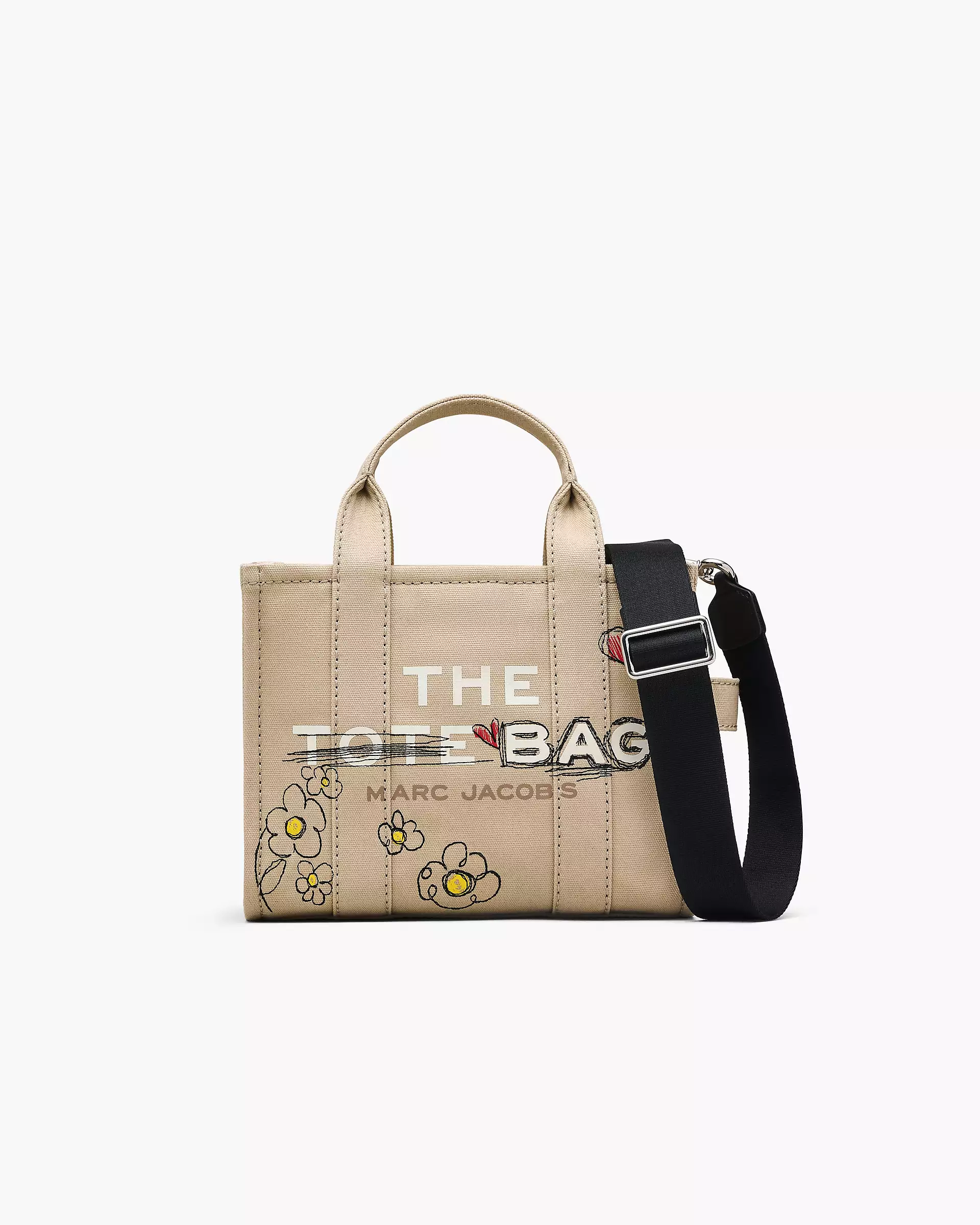The Daisy Doodle Canvas Small Tote Bag - Designer Handbags, Accessories ...