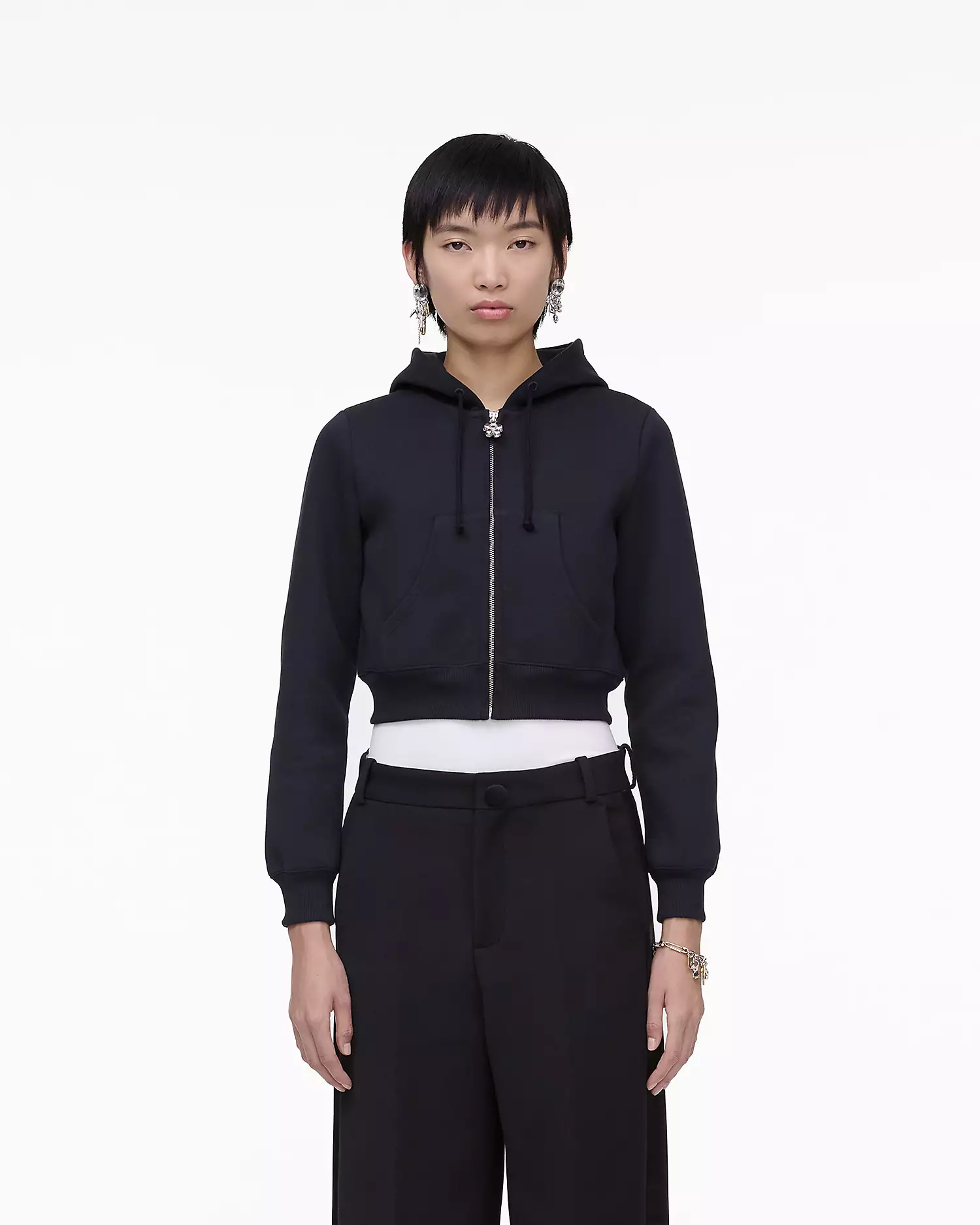 Charm Cropped Hoodie - Designer Handbags, Accessories & More | Shop ...